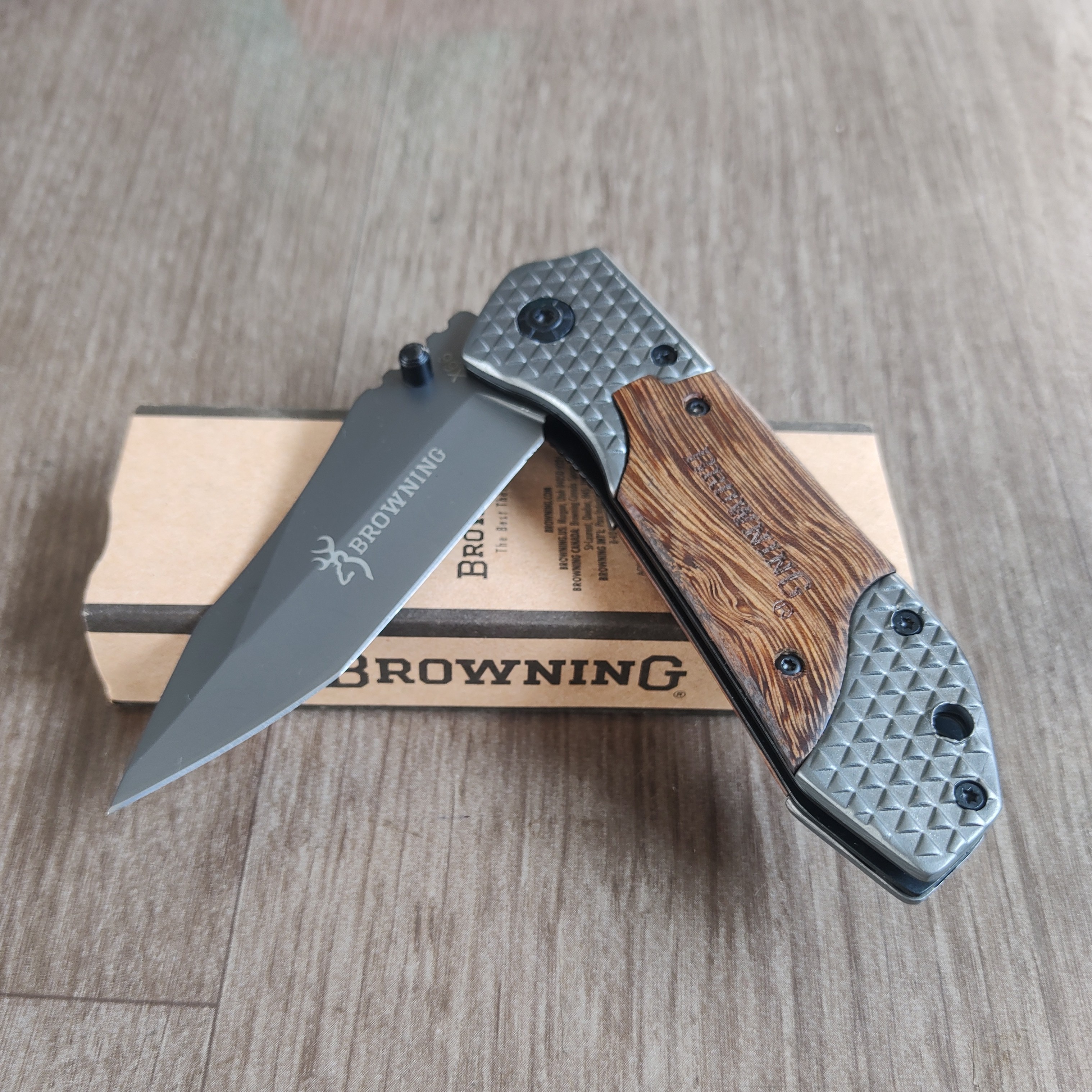 CANIVETE TÁTICO MILITAR BROWNING MADEIRA – Ekale